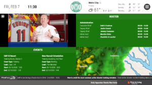 Dashboards & Digital Signage - First Arriving