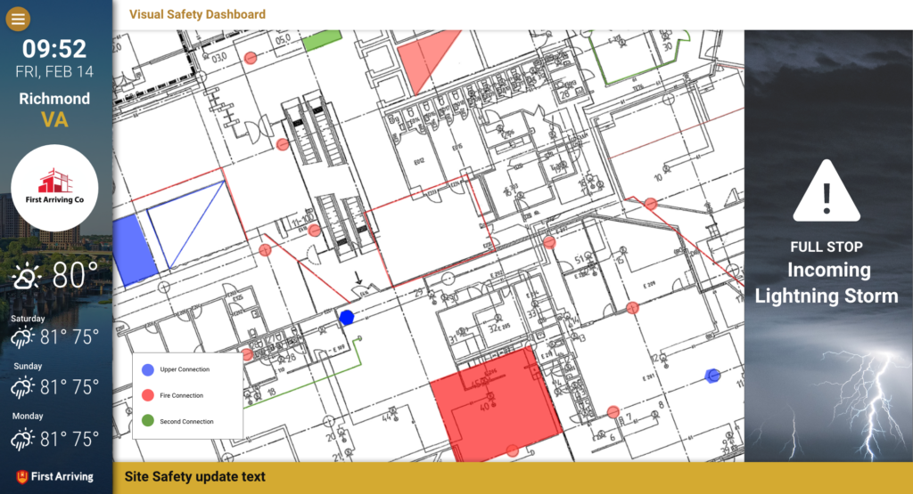 Dashboards & Digital Signage - First Arriving