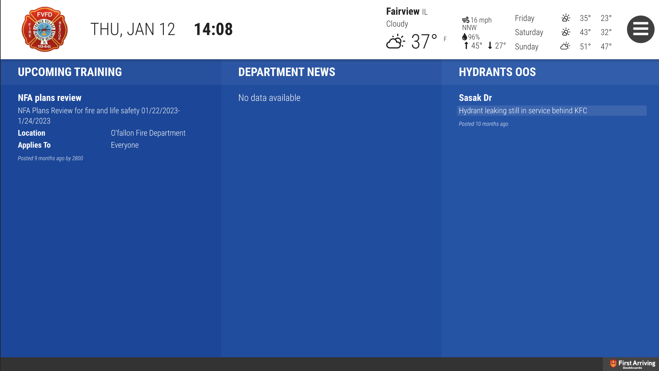 French Village (IL) Fire District Relies on First Arriving for ...