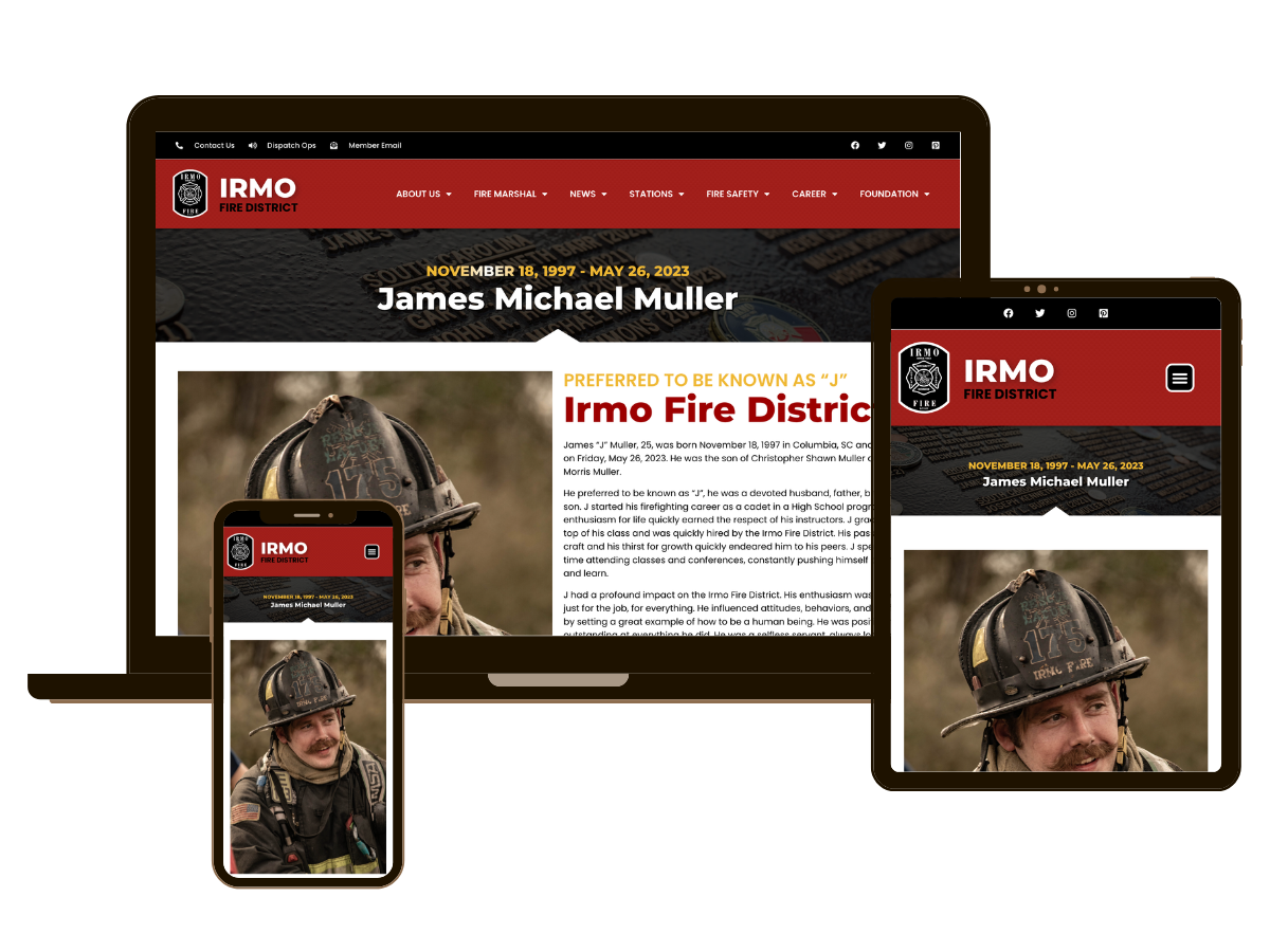 Recent Public Safety Website Launches - First Arriving