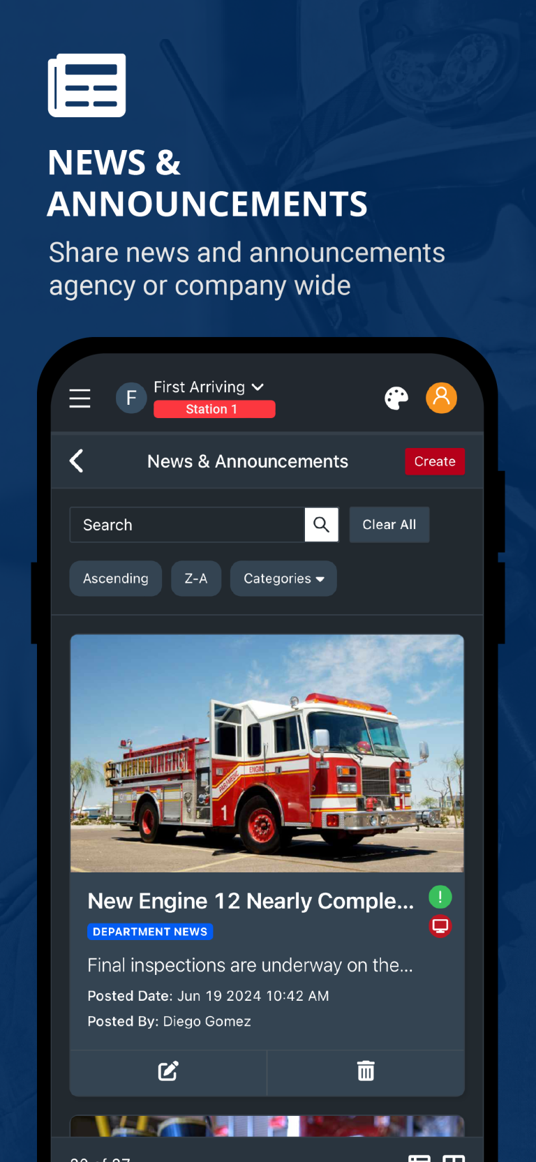 Mobile Dashboards - First Arriving