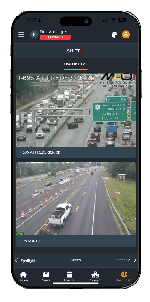 Mobile Dashboards - First Arriving
