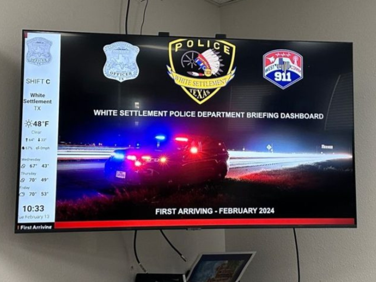 Texas PD Revamps Briefings with Dashboards - First Arriving